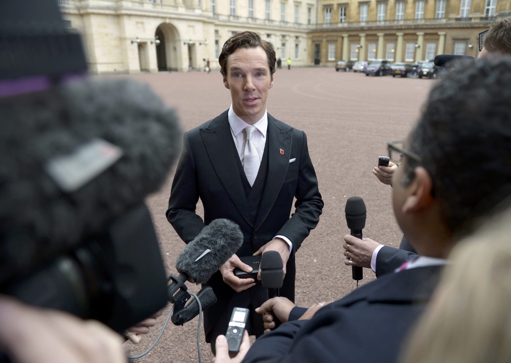 Benedict Cumberbatch receives the CBE
