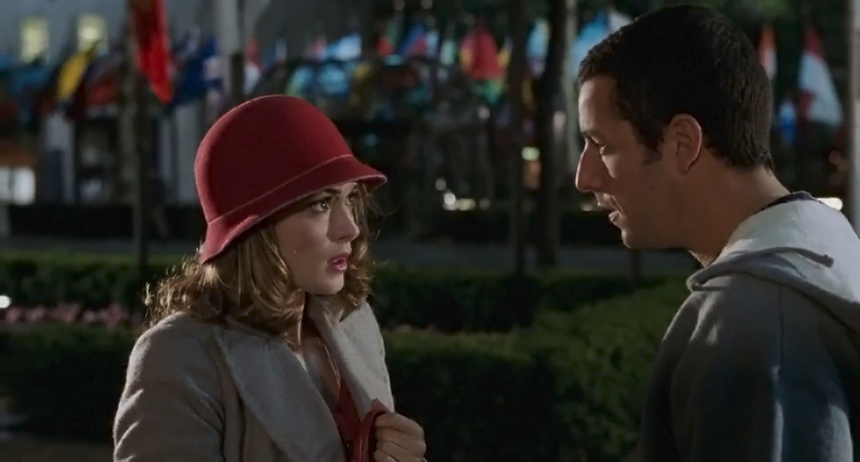 Winona Ryder and Adam Sandler