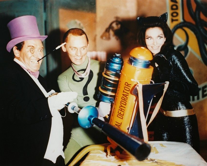 Burgess Meredith, Frank Gorshin, Lee Meriwether
