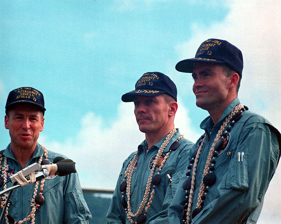 Jim Lovell, Jack Swigert, Fred Haise