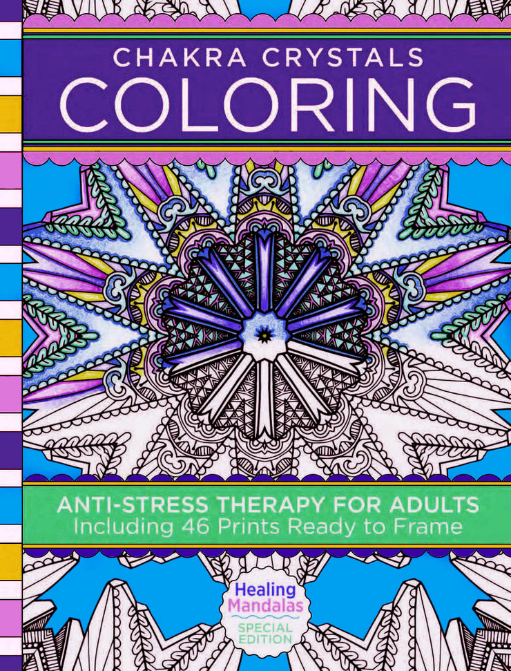 Chakra Crystals Coloring picture