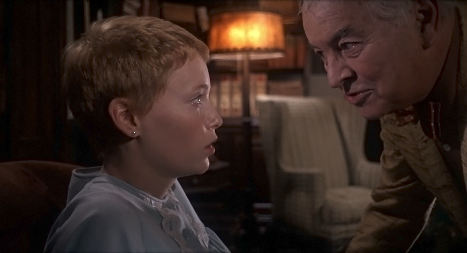 Mia Farrow and Sidney Blackmer