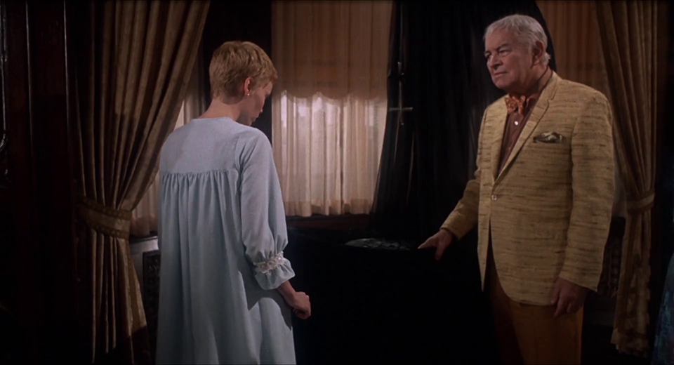 Mia Farrow and Sidney Blackmer