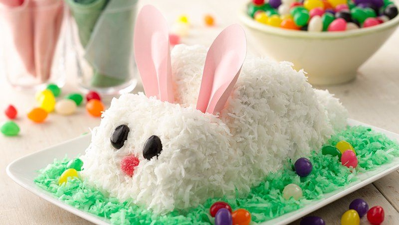 Coconut Easter Bunny Cake